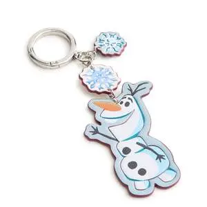 VERA BRADLEY Disney Outlet Frozen Bag Charm Keychain In Frozen Snowflakes Winter Sky - Blue