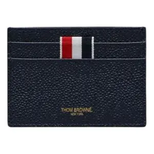 Thom Browne Card Holder Wallet - Navy