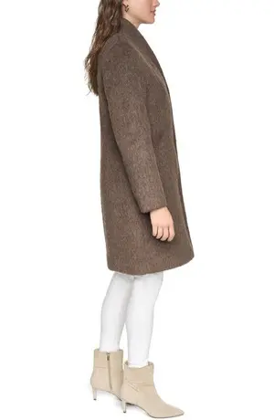 Andrew Marc Addison Eyelash Wrap Coat