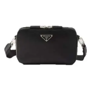 Prada Brique Saffiano Leather Bag - Black