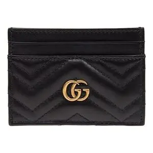 Gucci Gg Marmont Card Case - Black