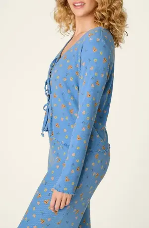 PJ Salvage Tiny Blooms Sleep Cardigan