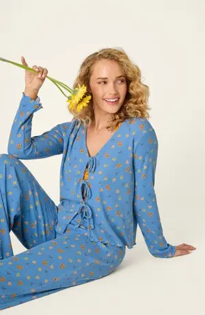 PJ Salvage Tiny Blooms Sleep Cardigan