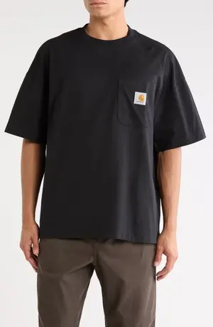 Carhartt Work In Progress Work Pocket Cotton T-shirt - Black