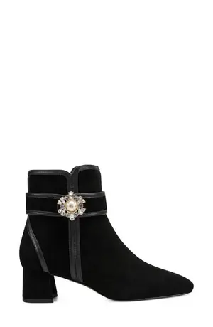 Karl Lagerfeld Paris Serafina Ii Leather Bootie - Black