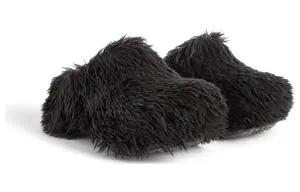 Balenciaga Crocs Mules Fake Fur On Rubber