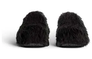 Balenciaga Crocs Mules Fake Fur On Rubber