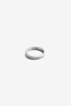 MAISON MARGIELA Anello Numeric Signature 3mm - Silver