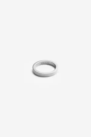 MAISON MARGIELA Anello Numeric Signature 3mm - Silver