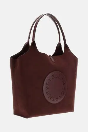 Stella McCartney Borsa Tote Reversibile Con Logo Alter Mat & Alter Suede - Red