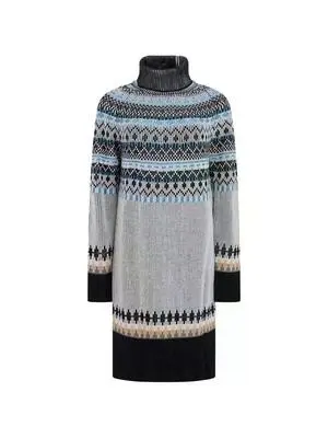 MOORER Roll-neck Knitted Midi Dress