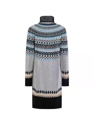 MOORER Roll-neck Knitted Midi Dress