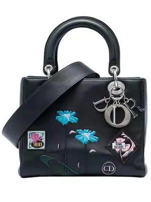 Dior 2015 Medium Calfskin Paradise Lady Satchel - Black