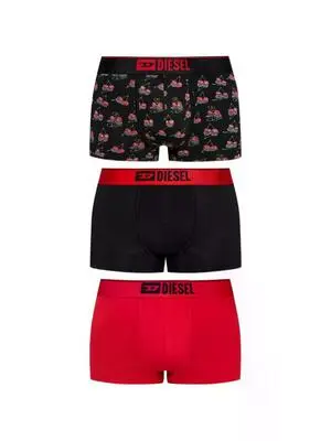 DIESEL® Logo-waistband Boxer Briefs - Red