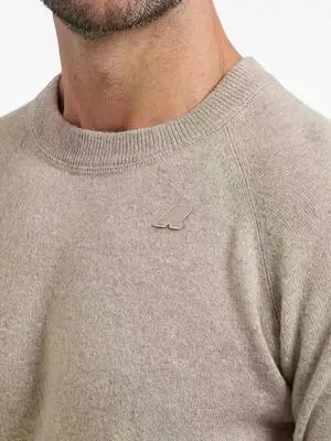 K-WAY Fragan Logo-patch Sweater - Neutrals