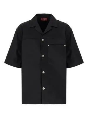 Gucci Short-sleeve Engraved Shirt
