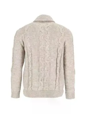 SETTEFILI CASHMERE Cable-knit Double-breasted Cardigan