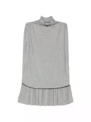 Gimaguas Ruched Sleeveless Mini Dress - Grey