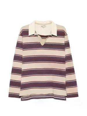 SANDERLAK Striped Long-sleeve T-shirt - Neutrals