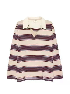 SANDERLAK Striped Long-sleeve T-shirt - Neutrals