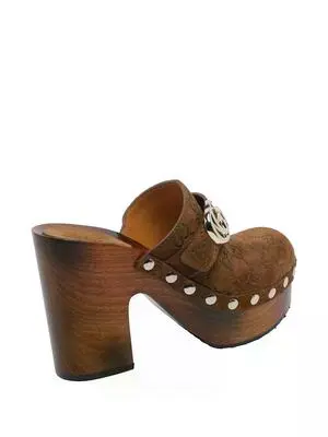 Gucci Platform Clogs With Double G
