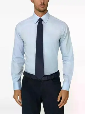 Boggi Milano Shirt In Cotton Twill Regular Fit