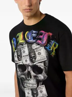 Philipp Plein Round-neck T-shirt Front Skull Dollar