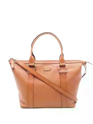 Gucci 2000s 2-way Leather Tote Bag