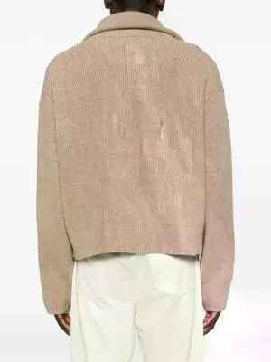 Studio Nicholson Ribbed Zip-up Sweater