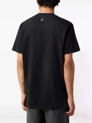 Philipp Plein Round-neck T-shirt Embroidery Hexagon