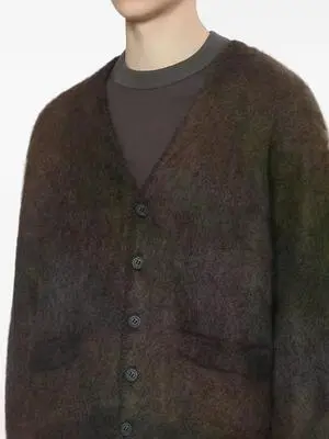 Comme Des Garçons Mohair-blend Brushed Cardigan