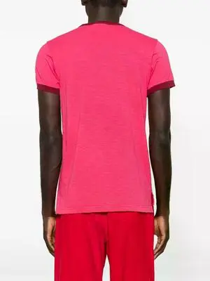 SANDERLAK Logo-embroidered Ringer T-shirt