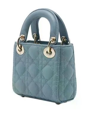 Dior 2021 Micro Lambskin Cannage Lady Satchel