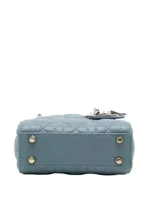 Dior 2021 Micro Lambskin Cannage Lady Satchel