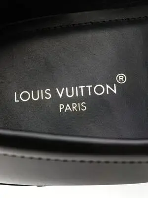 LOUIS VUITTON Studded Leather Loafers