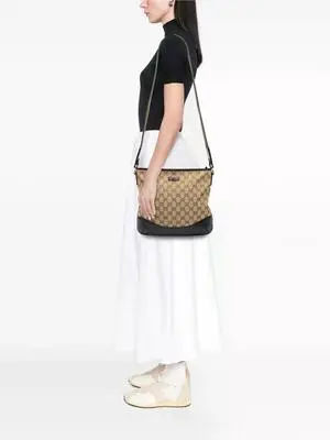 Gucci 2000-2015 Gg Canvas Web Crossbody Bag