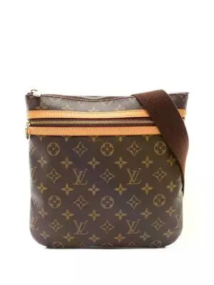 LOUIS VUITTON 2005 Pochette Bosphore Monogram Shoulder Bag - Brown