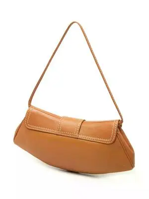 Celine 2010 Small Leather Buckle Flap Shoulder Bag