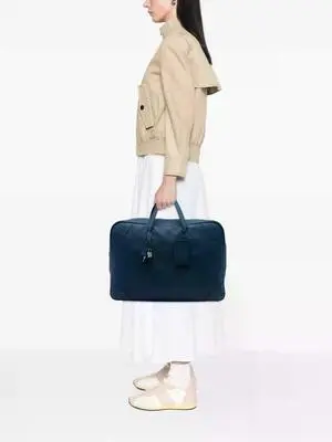 Hermès 2010 Clemence Victoria 50 Travel Bag - Blue