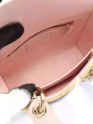 Dior 2010s Lady Floral-embroidered Handbag