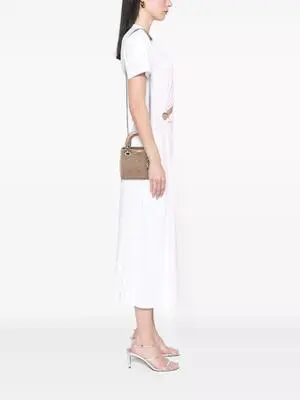 Dior 2015 Mini Iridescent Lambskin Cannage Lady Satchel
