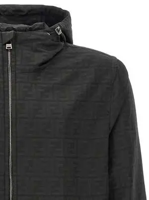 Fendi Ff Jacquard Jacket - Black