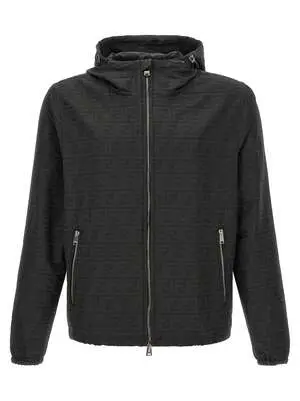 Fendi Ff Jacquard Jacket - Black