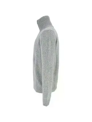 SETTEFILI CASHMERE High-neck Zip-up Sweater