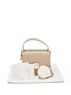 Chloé Penelope Mini Leather Tote Bag - Neutrals