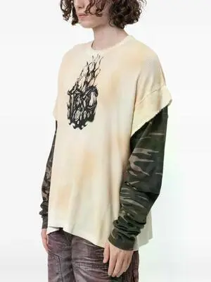 THUG CLUB Tc Hellfire Layered T-shirt