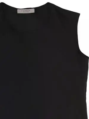 D.exterior Scoop-neck Curved-hem Tank Top