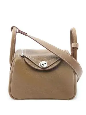 Hermès 2026 Mini Lindy Tote Bag - Brown