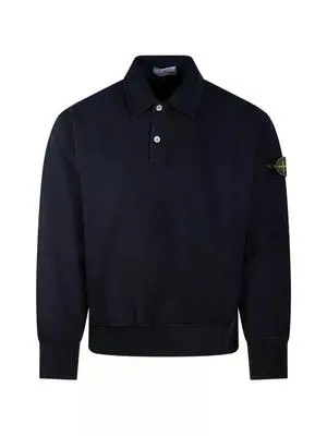 Stone Island 6100054 Tubular Cotton Fleece Sweatshirt - Blue
