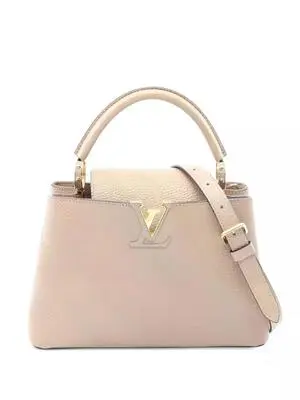 LOUIS VUITTON 2021 Bb Capucines Galet 2-way Handbag - Neutrals